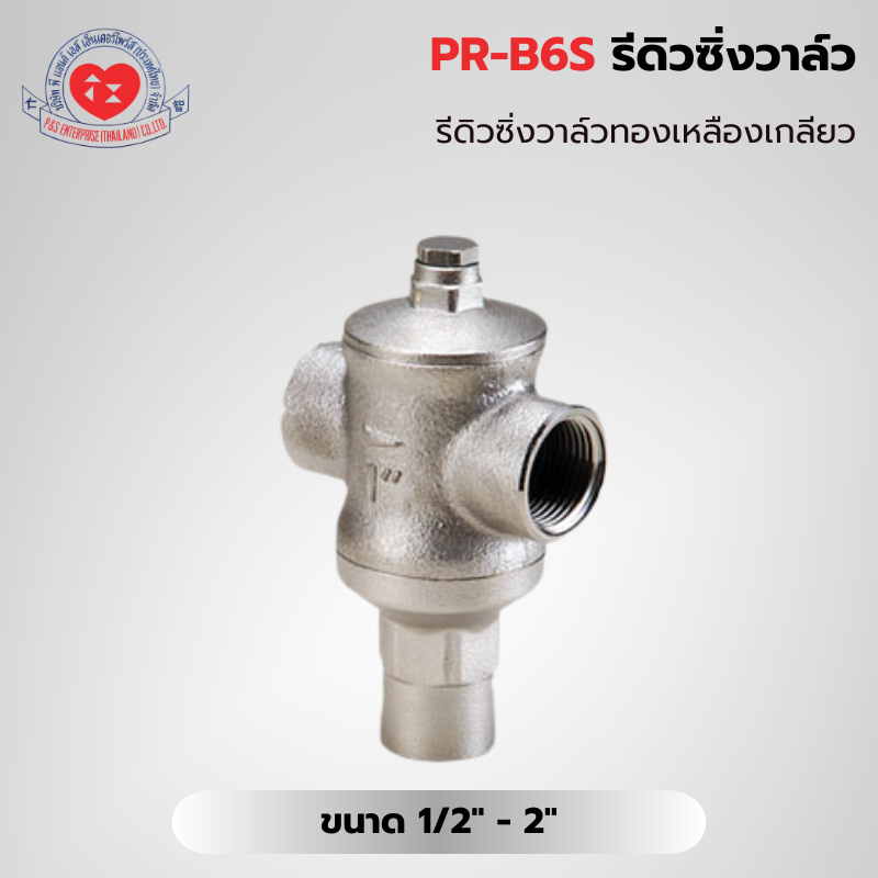 PR-B6S รีดิวซิ่งวาล์วทองเหลืองเกลียว – บริษัท พี แอนด์ เอส เอ็นเตอร์ไพร ...